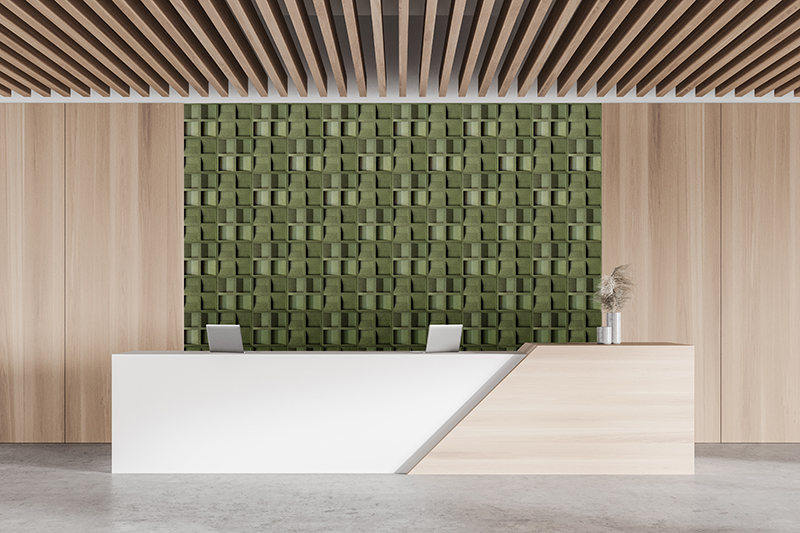 CONCAVE természetes parafa 3D falpanel - bézs